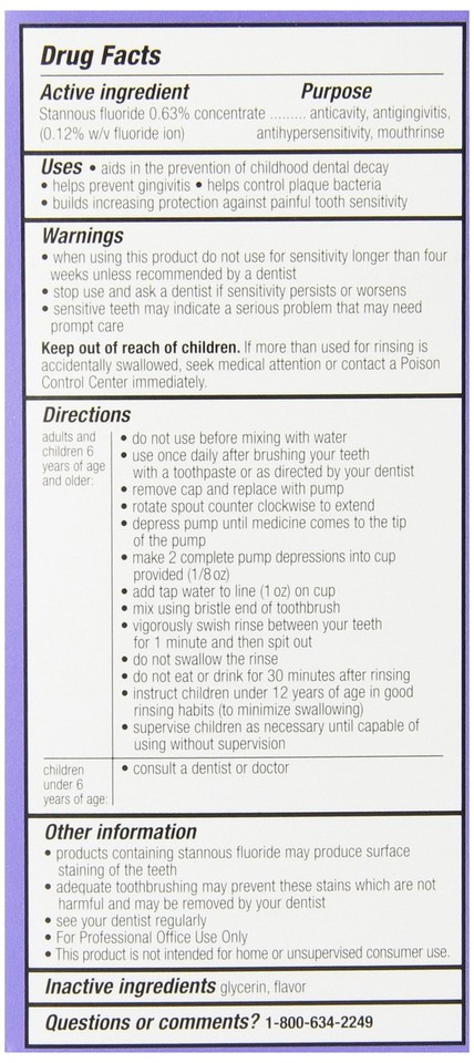 3M ESPE 12105F PerioMed 0.63% Stannous Fluoride Oral Rinse Concentrate ...