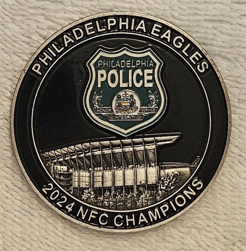 Philadelphia PA Police NFL Eagles 2024 NFC Challenge Coin Pennsylvania ...