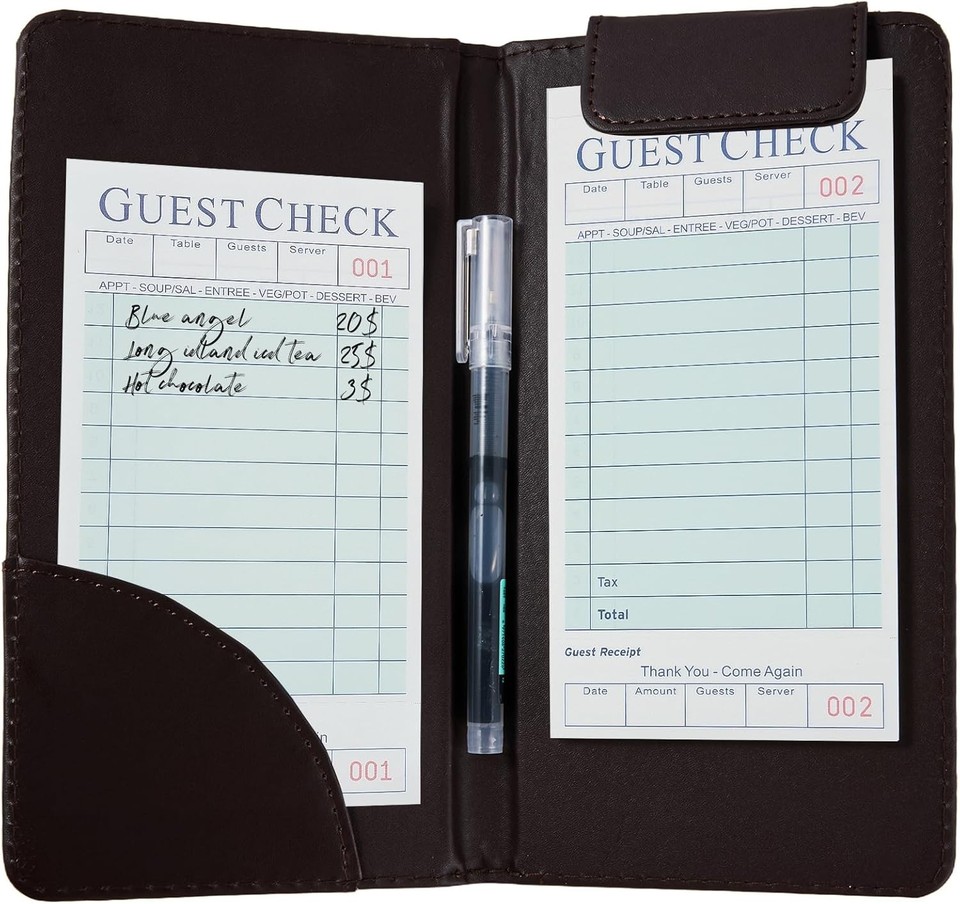 Guest Check Books 6 Pack, Guest Checks for Servers, Server Note Pads ...