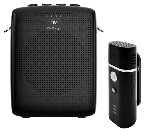WinBridge WB006 Black 15W Wireless Lavalier Voice Amplifier With User ...