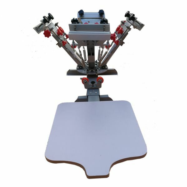 USA 4 Color 1 Station Silk Screen Printing Press Machine with Micro ...