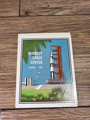 Vintage Kennedy Space Center Sticker Decal Rocket Ship | eBay