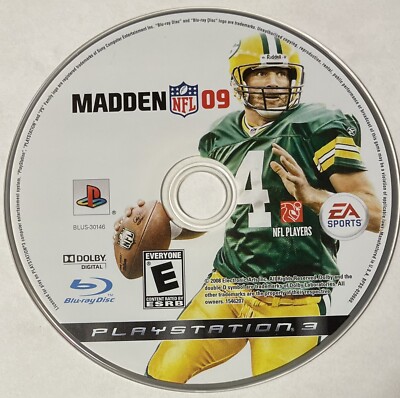 Madden NFL 09 (Sony PlayStation 3, 2008) DISC ONLY | NO TRACKING ...
