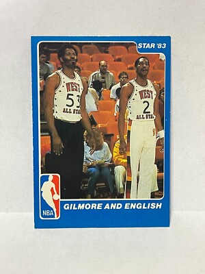 1983 STAR Co. All-Star Game - Artis Gilmore + Alex English w/Ad on back ...