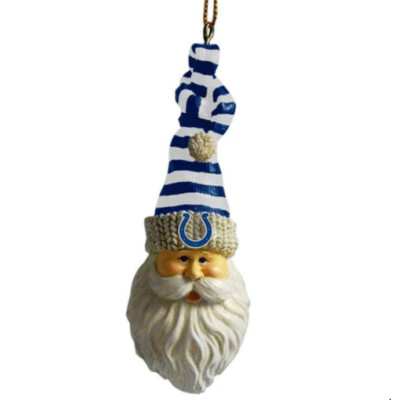 Indianapolis Colts Santa Clause Stocking Cap Ornament Officially ...