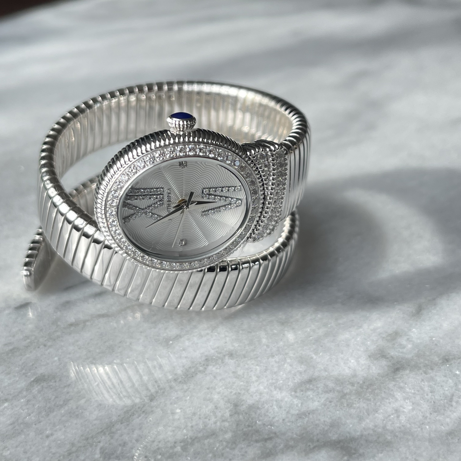 Judith Ripka Silver Wrap Watch | eBay