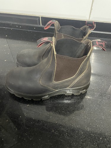 Redback Easy Escape Oil Kip USBOK Work Boots Dark Brown Used Size 5AU ...