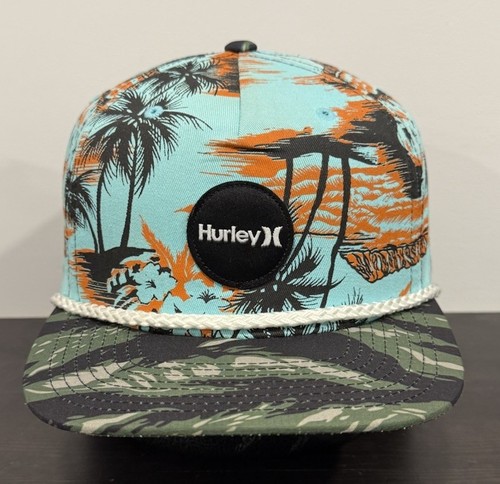 Hurley SnapBack Rope Hat Cap Multicolor Beach Surf Cotton Blend | eBay