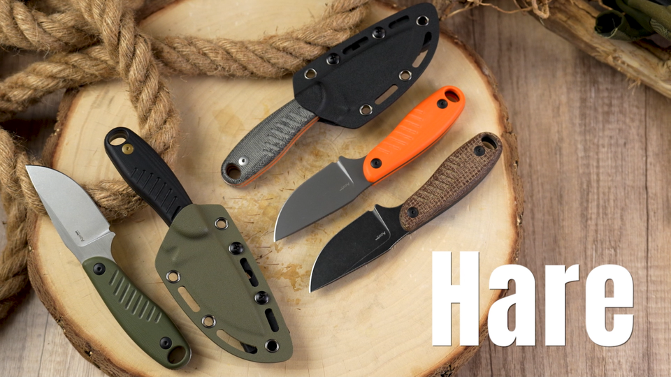 Kizer Hare Clip point Fixed Knife Nitro-V Steel Blade G10 Handle+Sheath ...