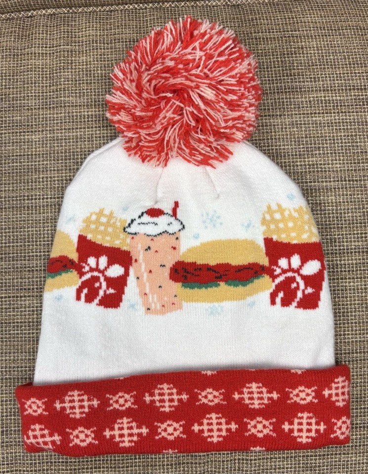 Chick-fil-a Very Merry Pom Christmas Hat New W/ Tags NWT Fast Food ...