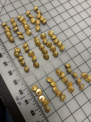 Lot - 72 Gold 5/8" Buttons with "S" for Sheriff / Santa from Waterbury ...