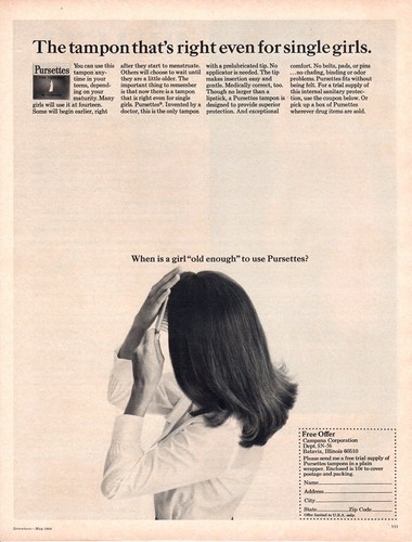 Vintage Beauty Fashion ad 1966 When is a girl old enough to use ...