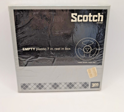 New Sealed SCOTCH 3M Empty Plastic 7” in. Audio RB 1/4” Tape Take-Up ...