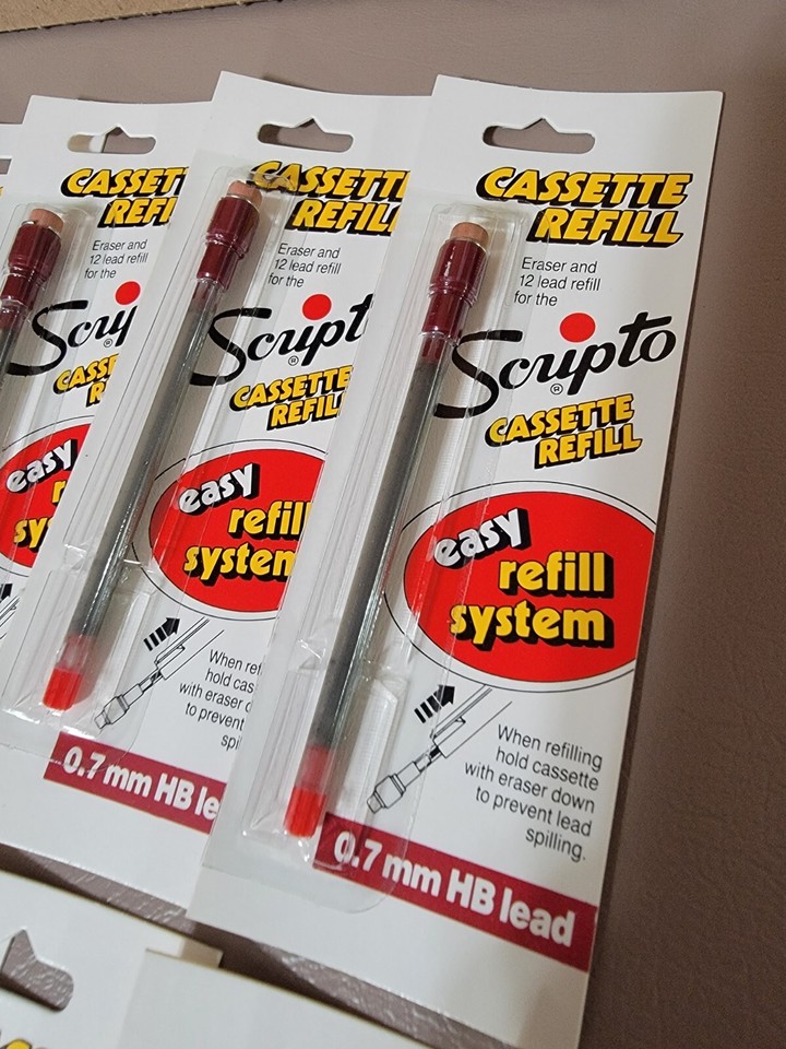 Vintage Scripto NOS Mechanical Pencil Refills 12x .07 HB Box | eBay