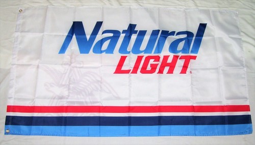 NATURAL LIGHT 3'X5' FLAG BANNER NATTY LIGHT BEER BAR DORM WALL MAN CAVE ...