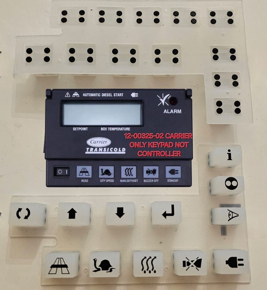 TRP 12-00325-02 KEYPAD FOR CARRIER SUPRA CAB CONTROLLER ONLY KEYPAD | eBay