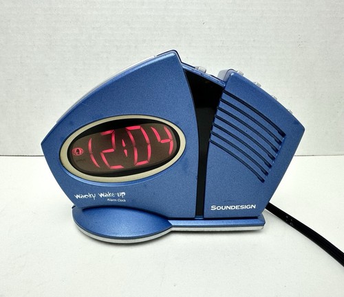 VTG Retro 90’s Wacky Wake Up Alarm Clock Soundesign Blue 3131L - Tested ...