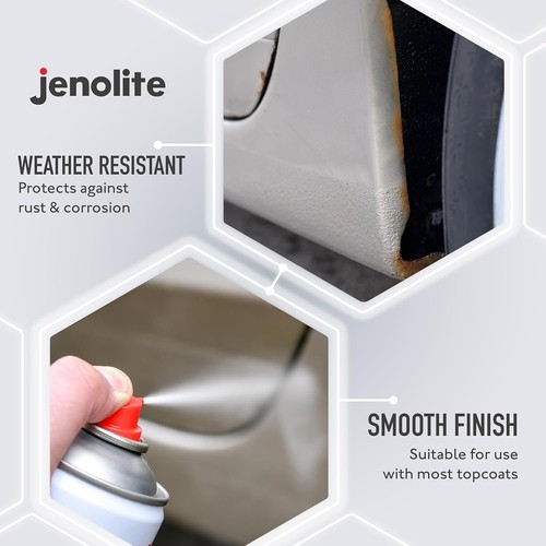 JENOLITE Anti-Rust Metal Primer Aerosol Spray Paint High Performance ...