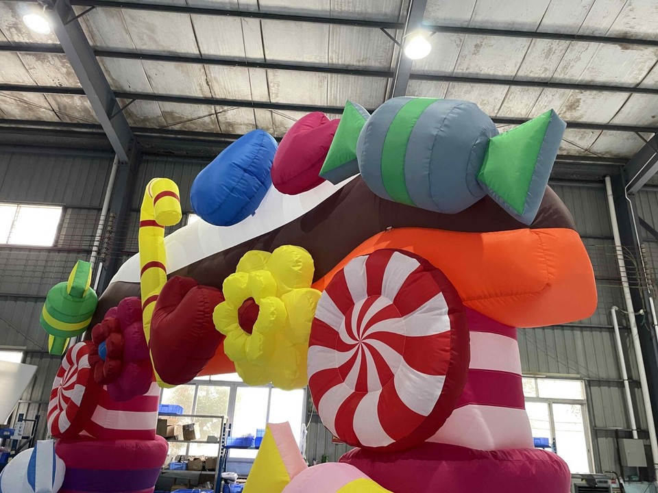 Inflatable Candy Arch Curtain Meters Archway Advertising Bow forEvent ...