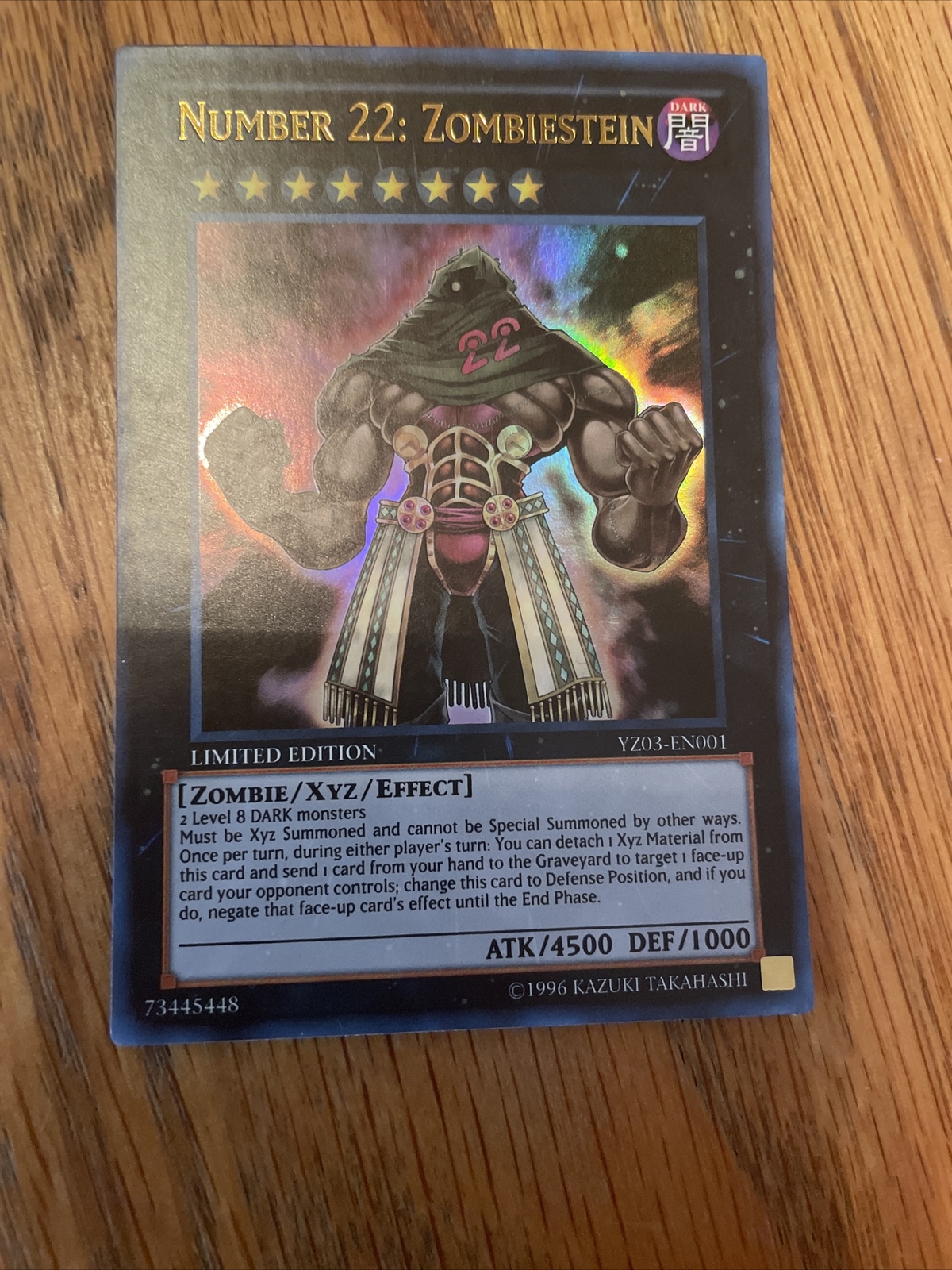 YuGiOh Number 22: Zombiestein YZ03-EN001 Ultra Rare Limited Edition Mint/NM | eBay