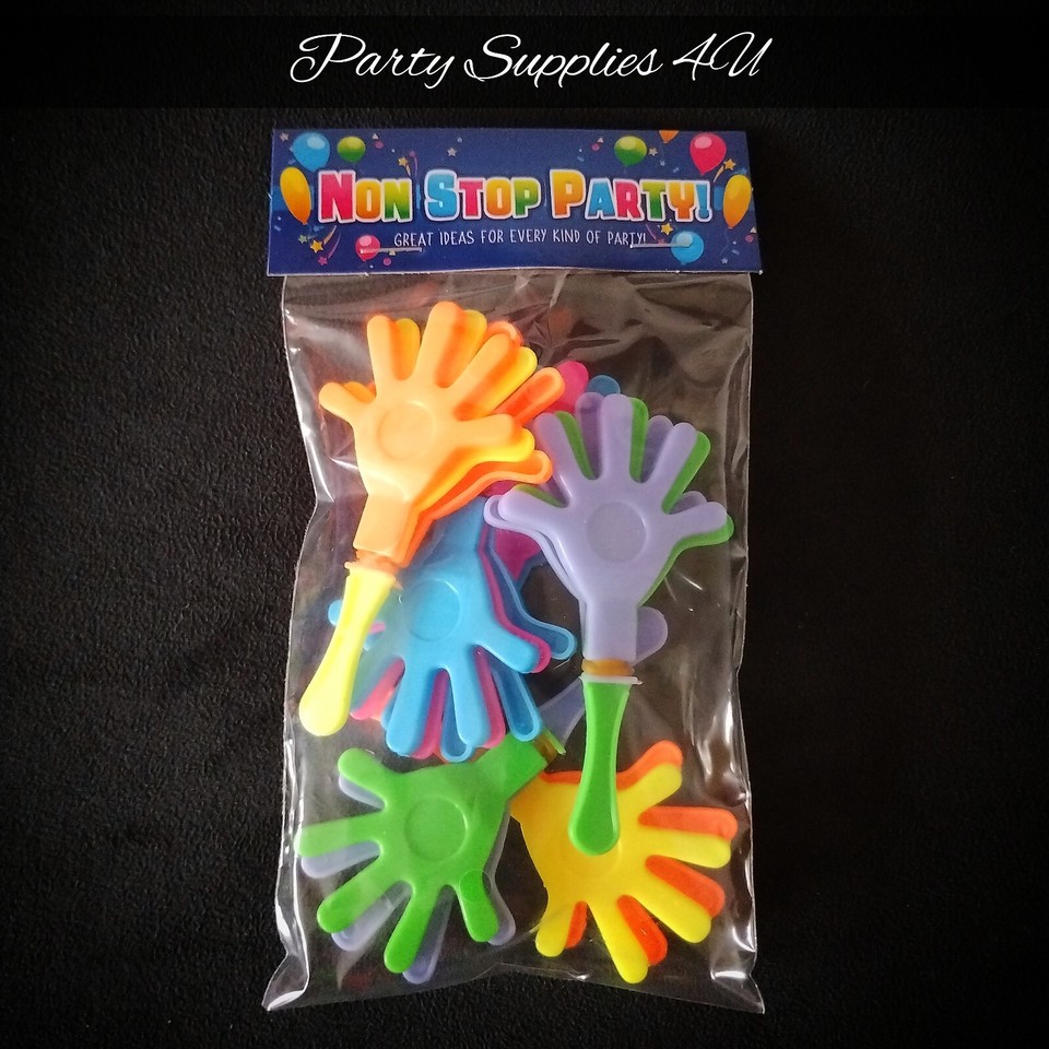 6pk Mini Hand Clappers Noise Making/Birthday/Toy/Stocking/Party Bag ...