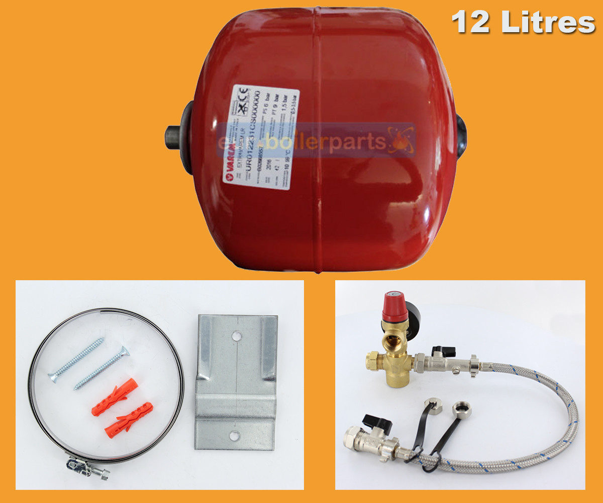 Varem Italy Central Heating Expansion Vessel Red 8 12 18 25 35 50 ...