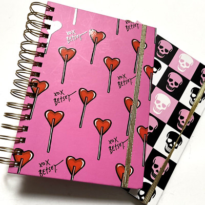 Bundle 2pc New BETSEY JOHNSON Notebook / Journal Heart Lollipops ...