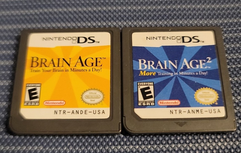 Brain Age And Brain Age 2 Nintendo DS Bundle Tested (No Cases) Games ...