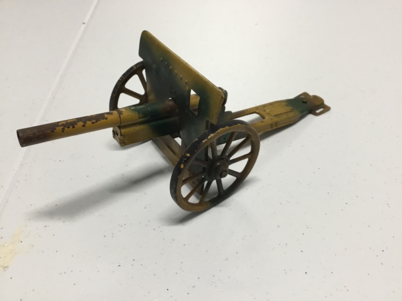 Elastolin Marklin gun MILITARY CANNON METAL TOY RARE soldier howitzer ...