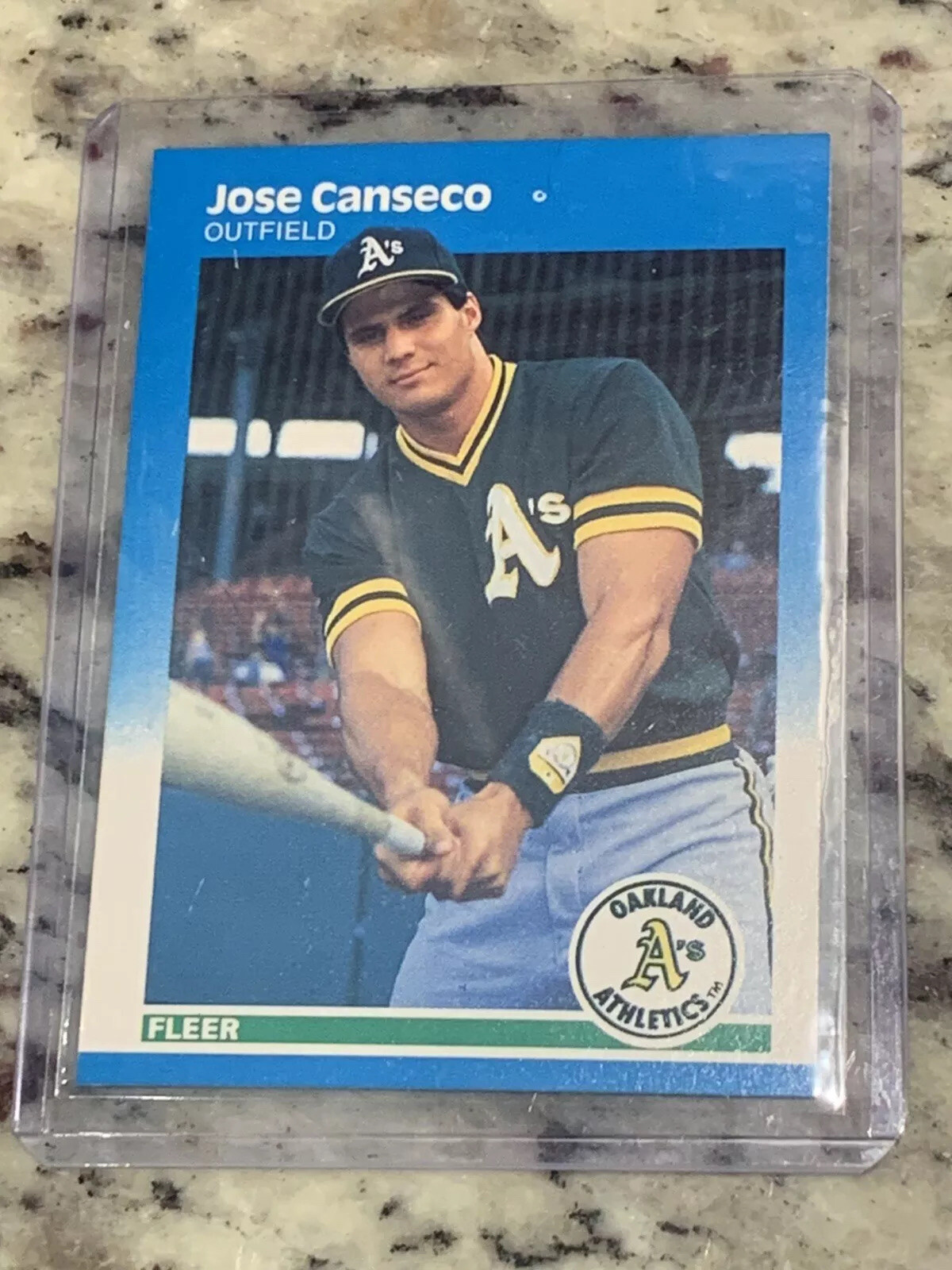 1987 JOSE CANSECO #389 FLEER Error Misprint Card | eBay