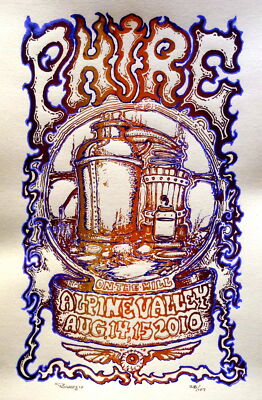 Phish Concert Poster 2010 S/N by Blake Wiley - Limited Edition of ONLY ...