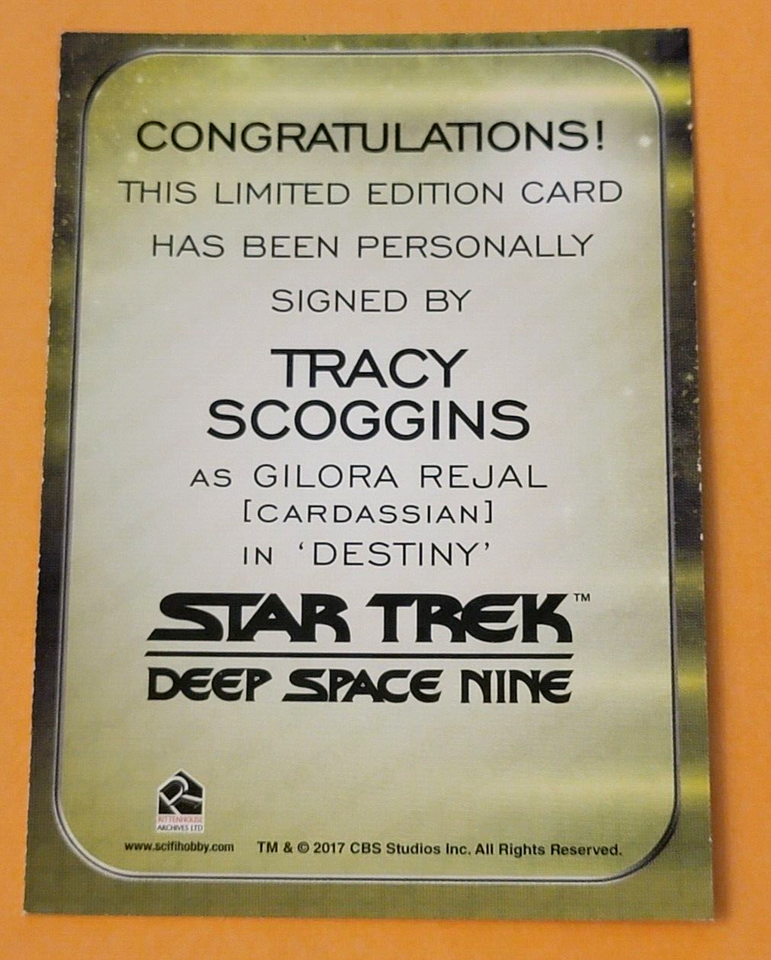 The Women of Star Trek Art & Images Tracy Scoggins DS9 Aliens Autograph ...