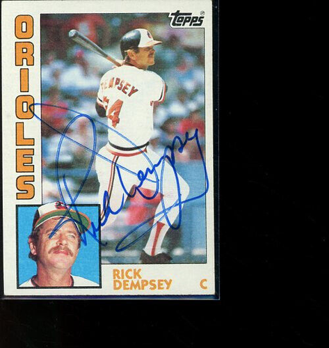 1984 Topps #272 Signed/ Auto Rick Dempsey ORIOLES | eBay