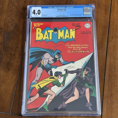 Batman #42 (1947) DC COMICS - 1st Catwoman cover Title! CGC 4.0 - White ...