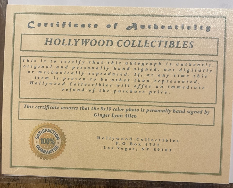 GINGER LYNN ALLEN NUDE SIGNED AUTOGRAPH 8X10 COLOR PHOTO | eBay