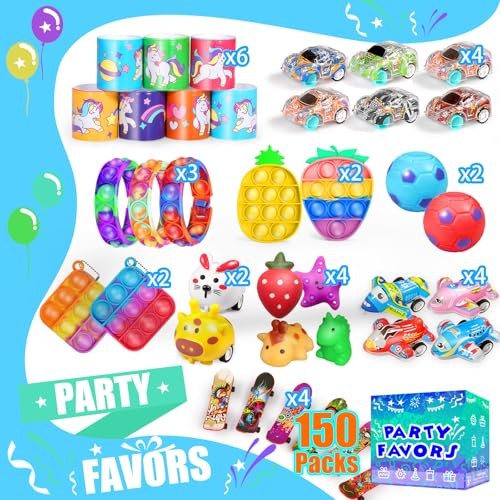 for Kids 8-12 4-8, 150-Pack Fidget Toys Bulk, Treasure Box Toys Party ...