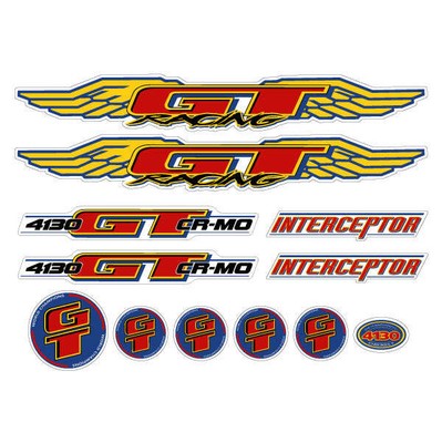 GT - 1998 Interceptor - for painted frames Clear decal set - Old school ...