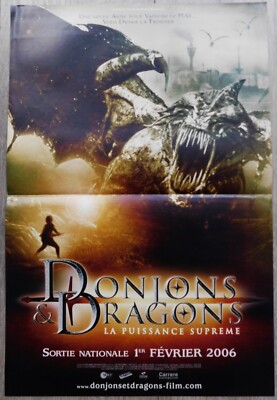 Dungeons & Dragons Wrath of the Dragon God French Poster Original 15"23 ...