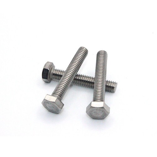 M8 HEX HEAD FULLY THREADED SET SCREWS BOLT STAINLESS STEEL A2 - DIN 933 ...