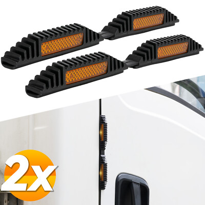 Universal Car Door Edge Yellow Reflectors Protectors Guard Reflecting ...