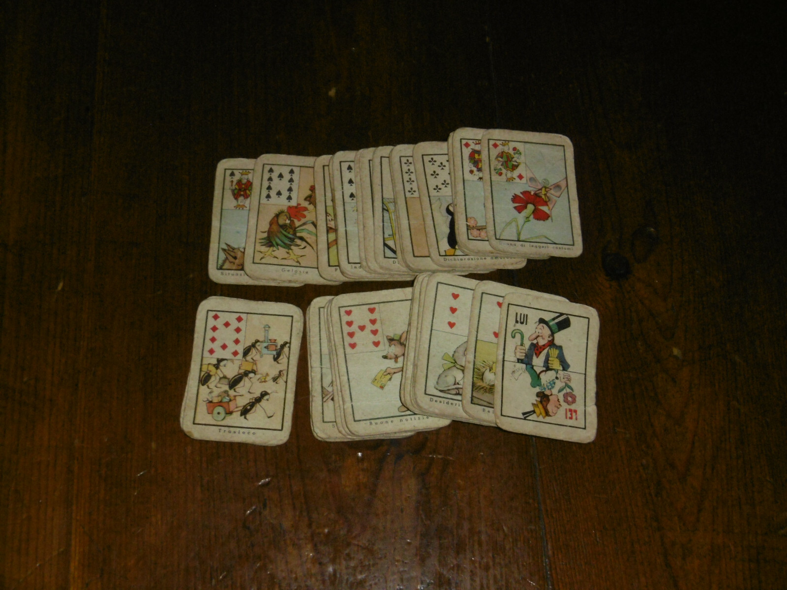 MAZZO DI CARTE DADO LIEBIG ITALDADO NON COMPLETO PRESENTI 41 PEZZI | eBay