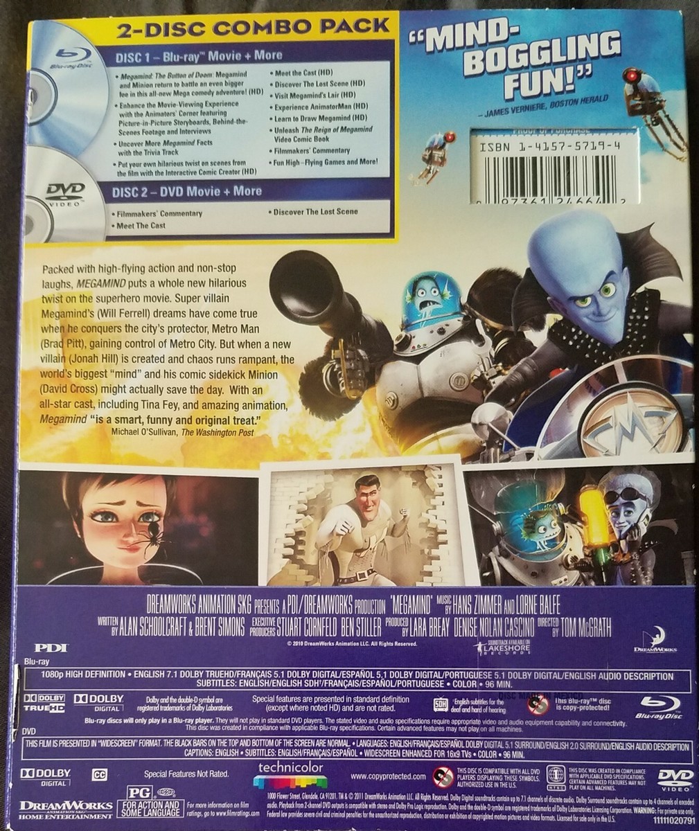 Copertina Del Dvd Megamind Megamind DVD Trailer YouTube
