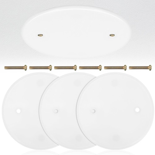 4pcs Ceiling Hole Covers Round Covering Plates Circular Ceiling Blank ...