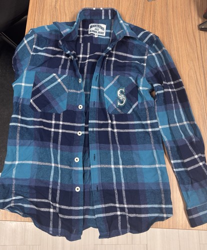 Seattle Mariners Flannel Night 2022 Size Medium Blue/Teal | eBay
