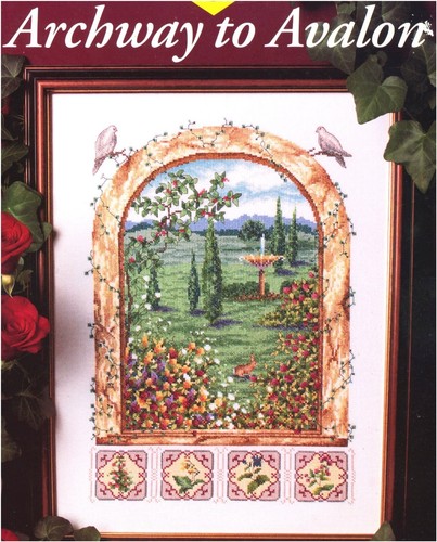 Just CrossStitch ARCHWAY TO AVALON Cross Stitch Leaflet by Marie Barber ...