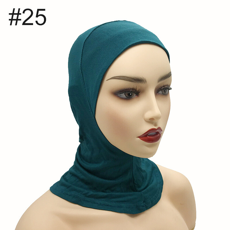 Women's Under Scarf Hat Cap Bone Bonnet Ninja Hijab Islamic Neck Covers ...