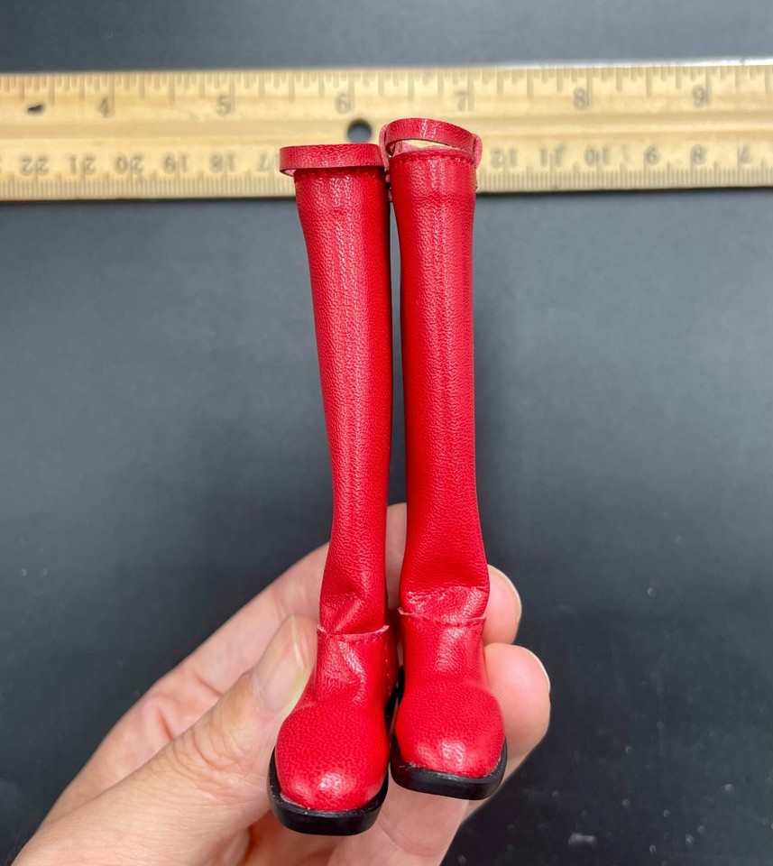 1/6 scale Red Long Boots HOLLOW For 12" PHICEN TBLeague Female Figure ...