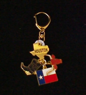 Houston 3 Charm Keychain | eBay