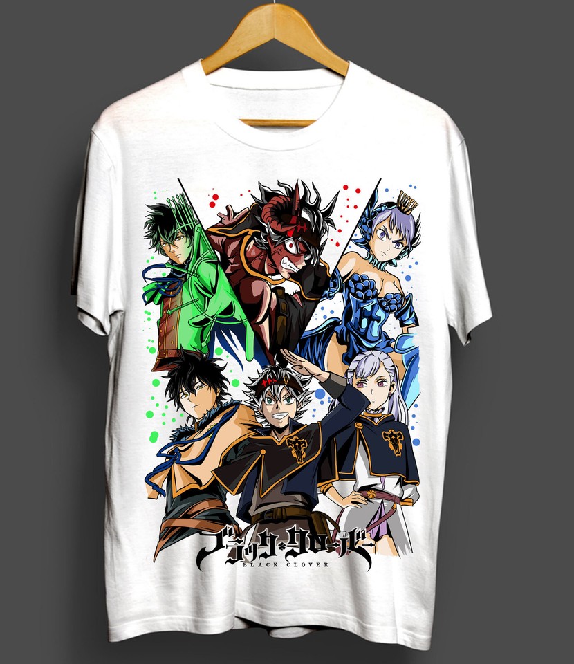 Black Clover Asta Yuno T-shirt Comic,Bull,Magic,Demon,Yami,Anime Shirt ...