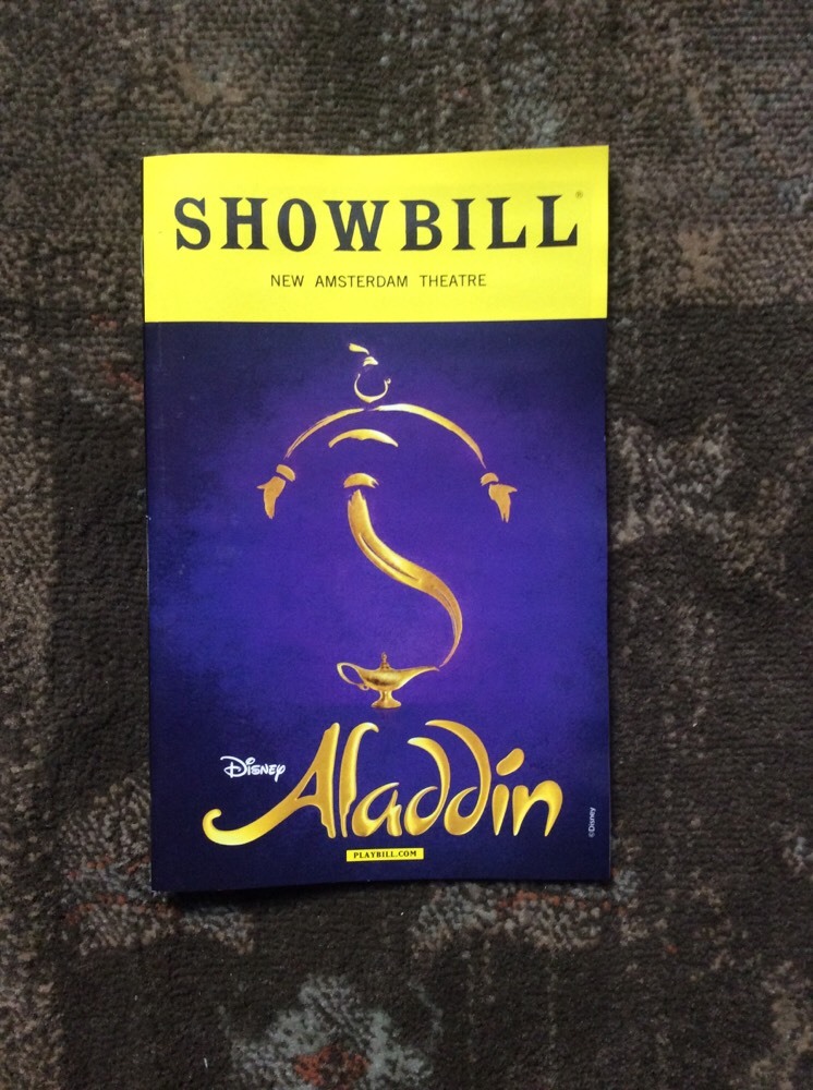 Aladdin Playbill Cover Printable